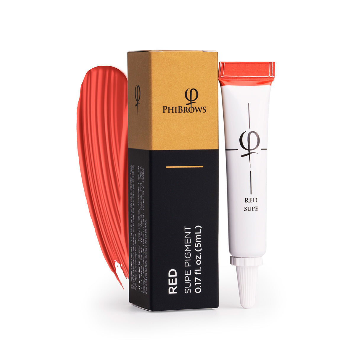 PhiBrows Red SUPE Pigment 5ml – Official PhiShop USA